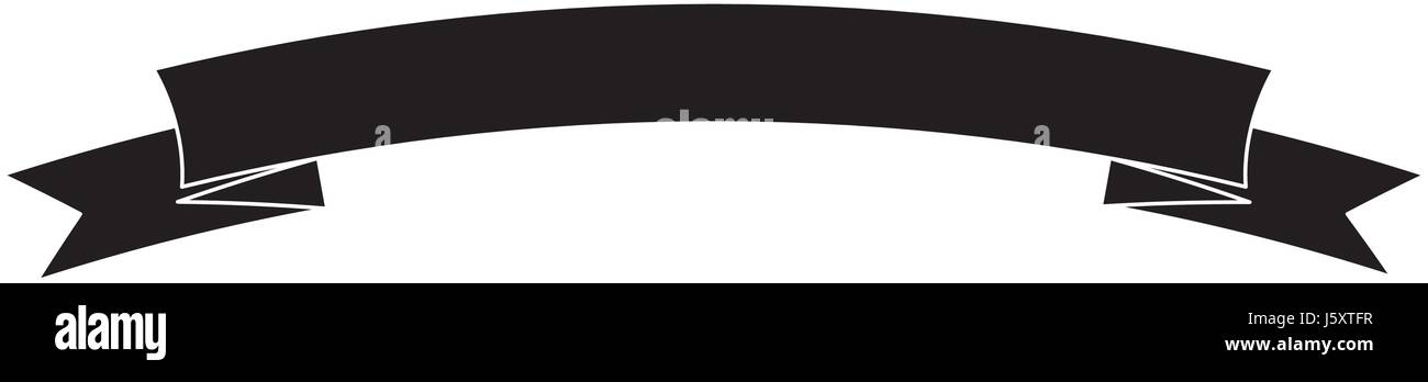 black ribbon banner ornament element style Stock Vector Image & Art - Alamy