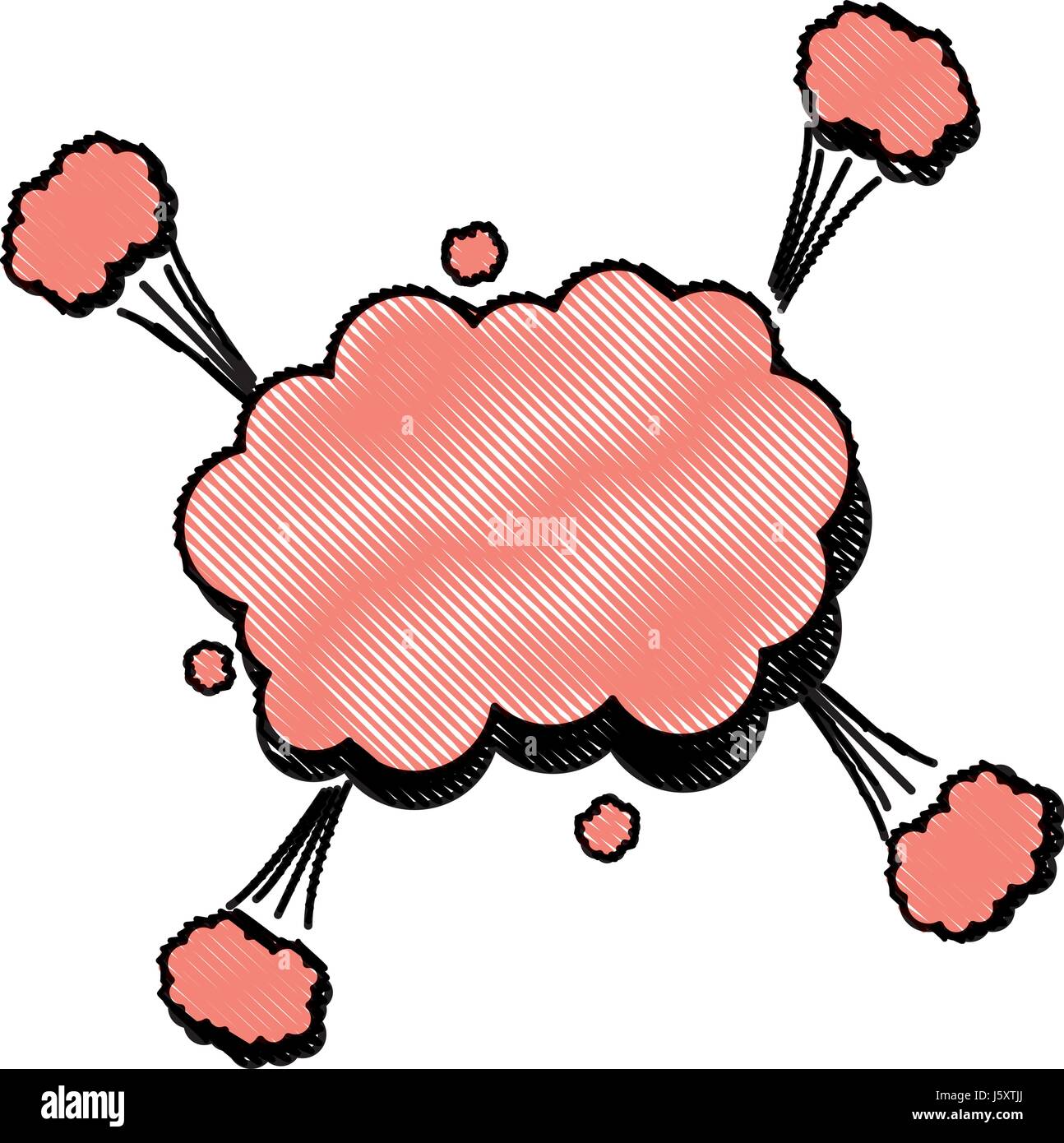 comic cloud bubble speech explosion pop art Stock Vector Image & Art ...