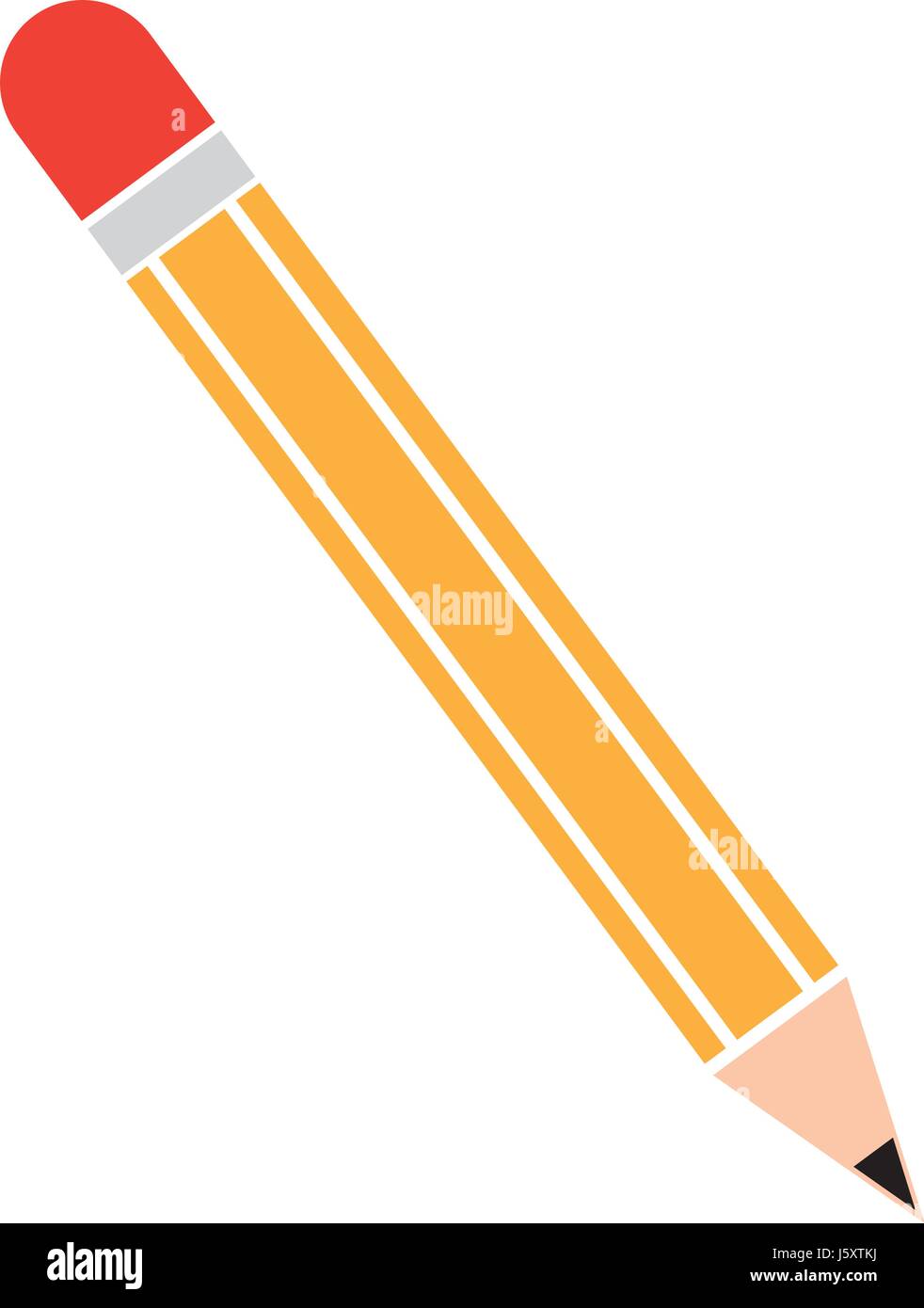 cartoon pencil write utensil wooden Stock Vector Image & Art - Alamy