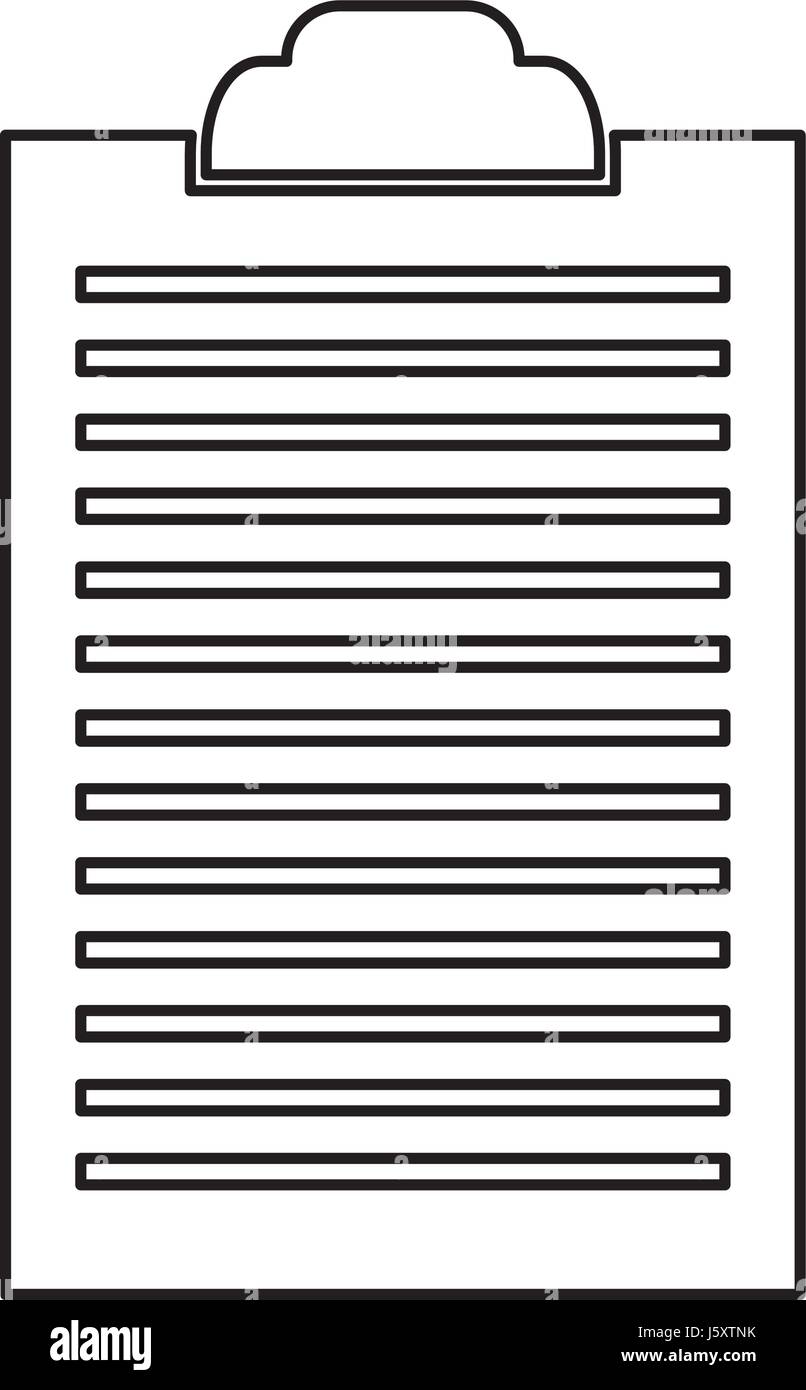 clipboard document list paper work Stock Vector Image & Art - Alamy
