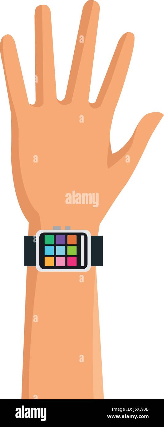 Smartwatch businessman Stock Vector Images - Alamy