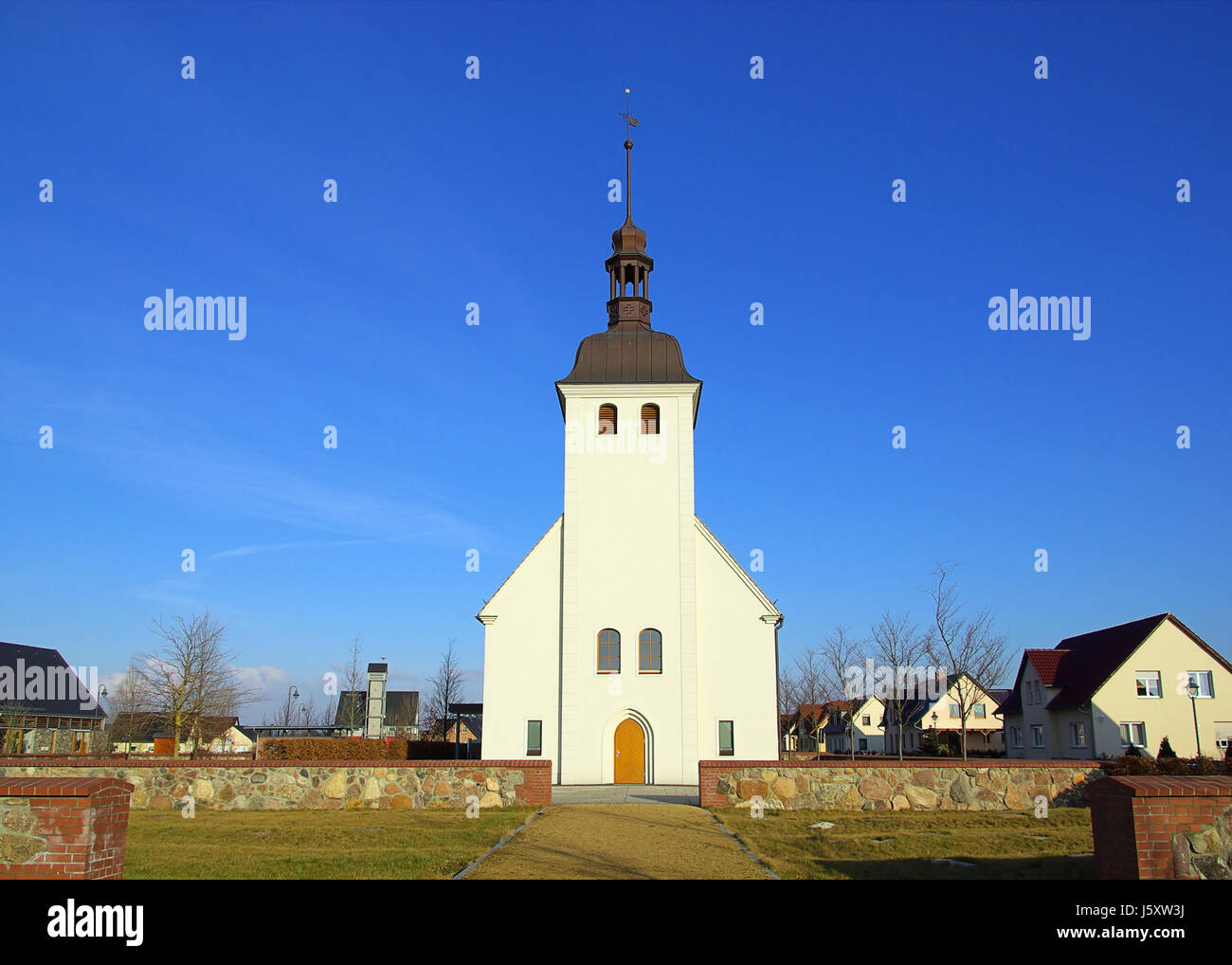 tower church new baroque chapel christian forest blue house building ...