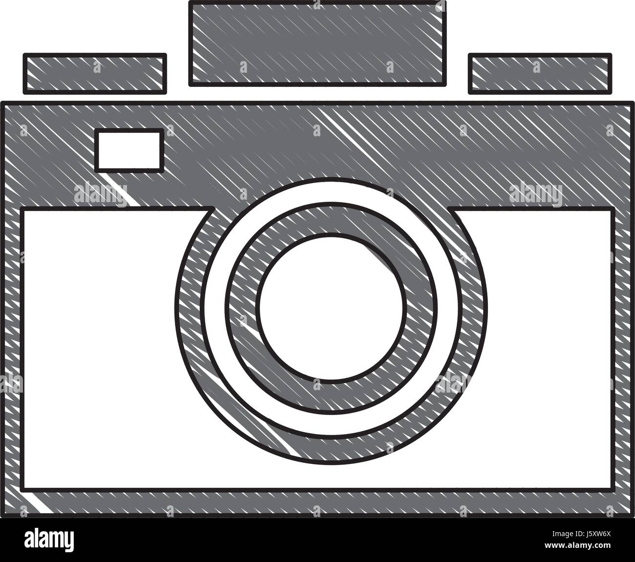 drawing photo camera picture device flash lens Stock Vector Image & Art ...