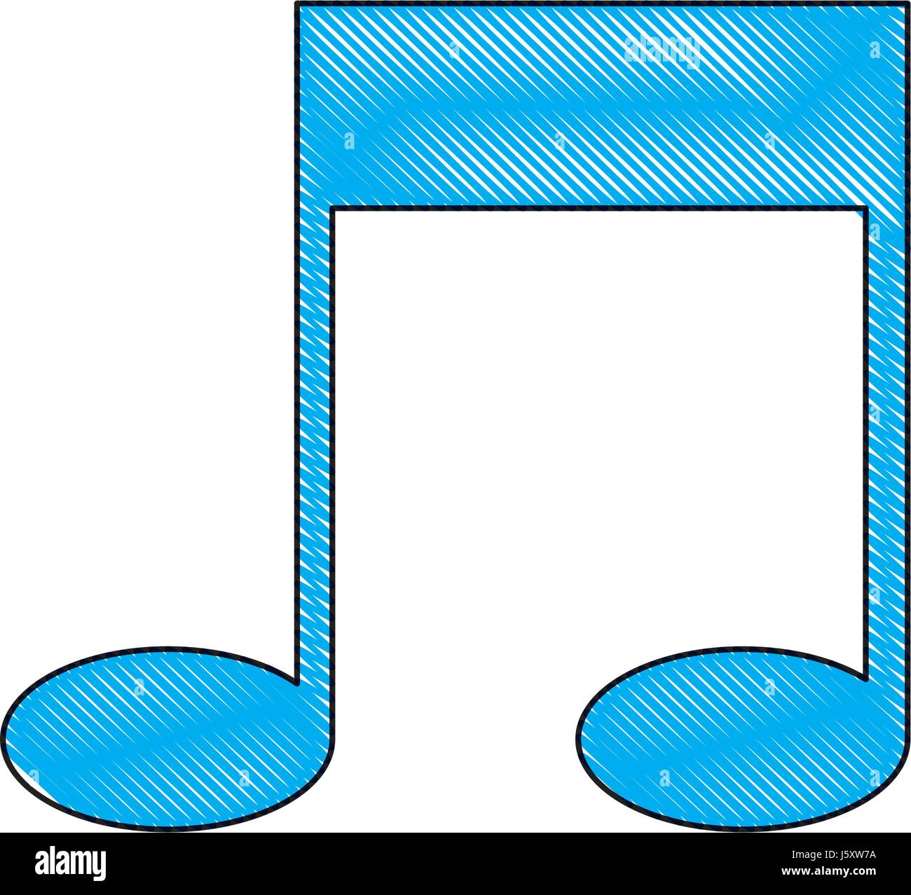 drawing note music sound melody icon Stock Vector Image & Art - Alamy