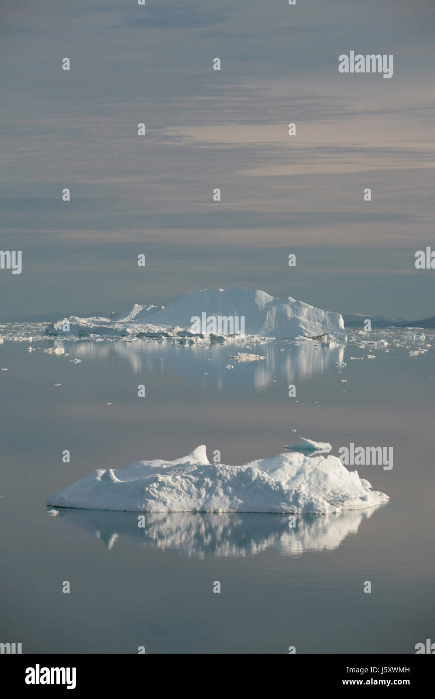 blue greenland iceberg pale bright pure white snow white firmament sky ...
