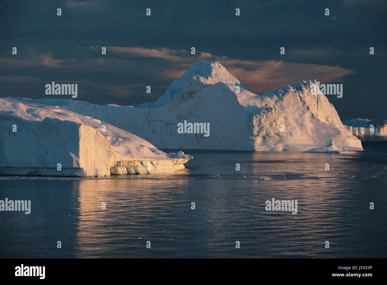 blue greenland iceberg pale bright pure white snow white firmament sky ...
