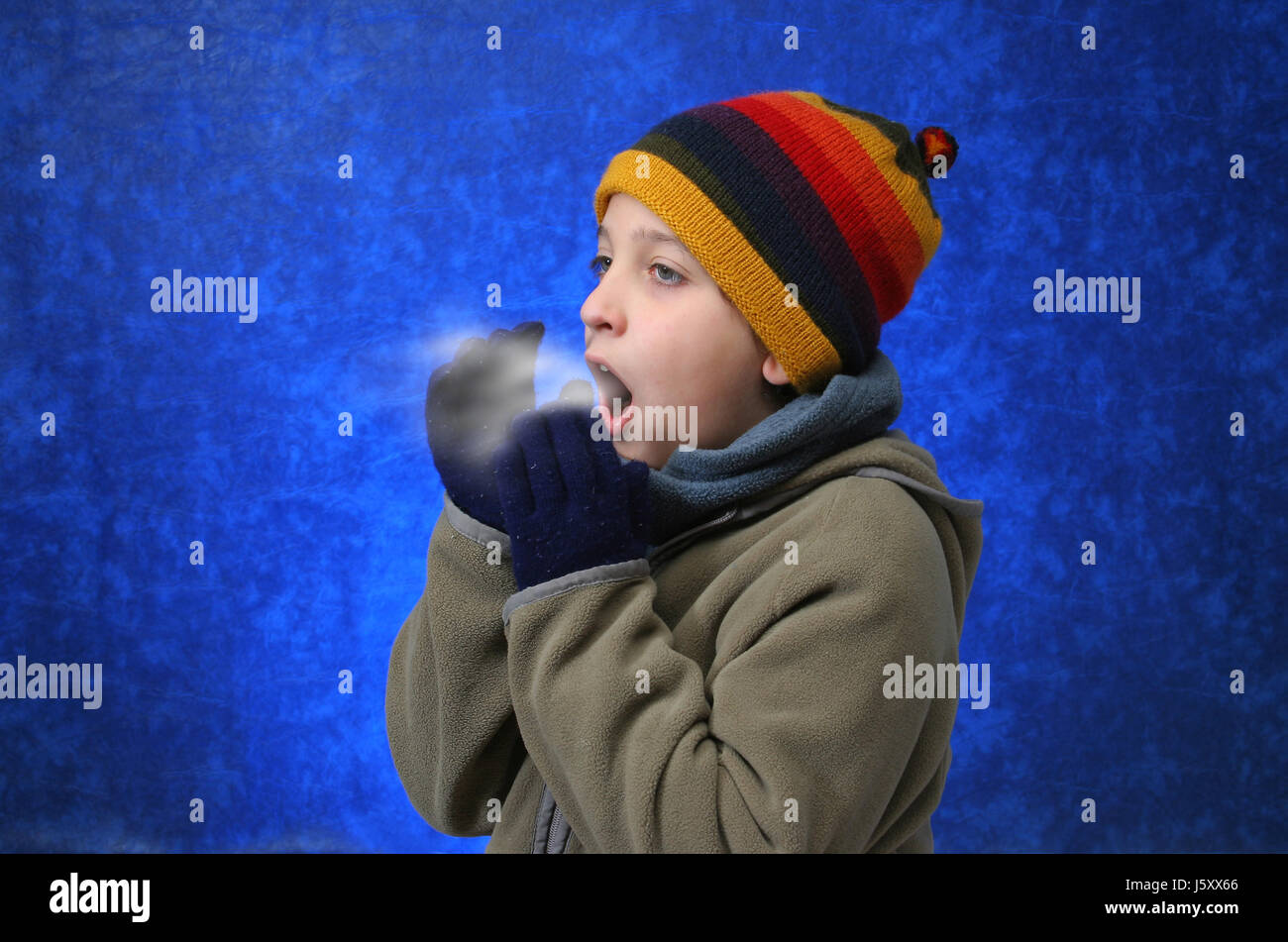 winter cold hat scarf freeze boy lad male youngster child children kids ...