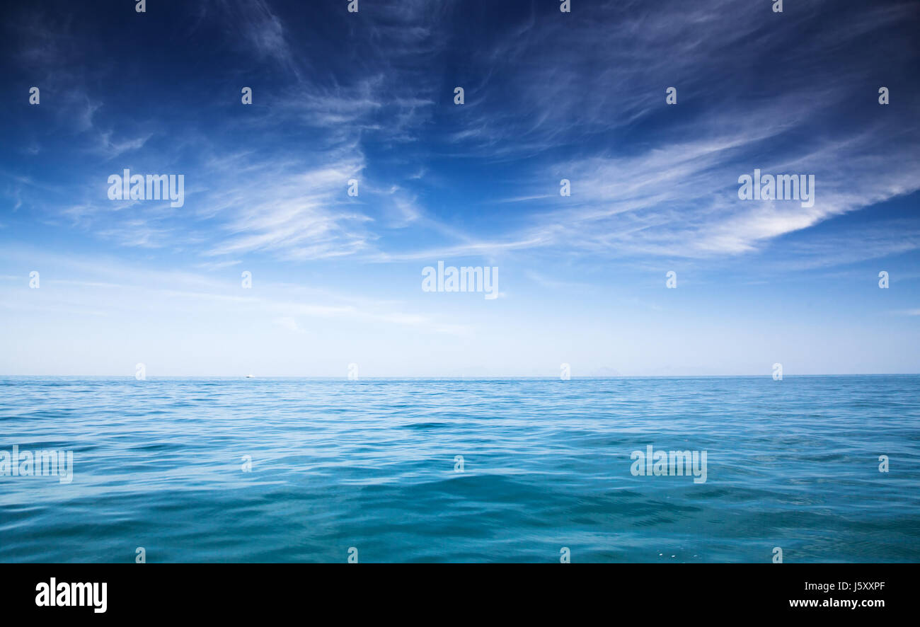background of perfect sky and water of ocean Stock Photo - Alamy