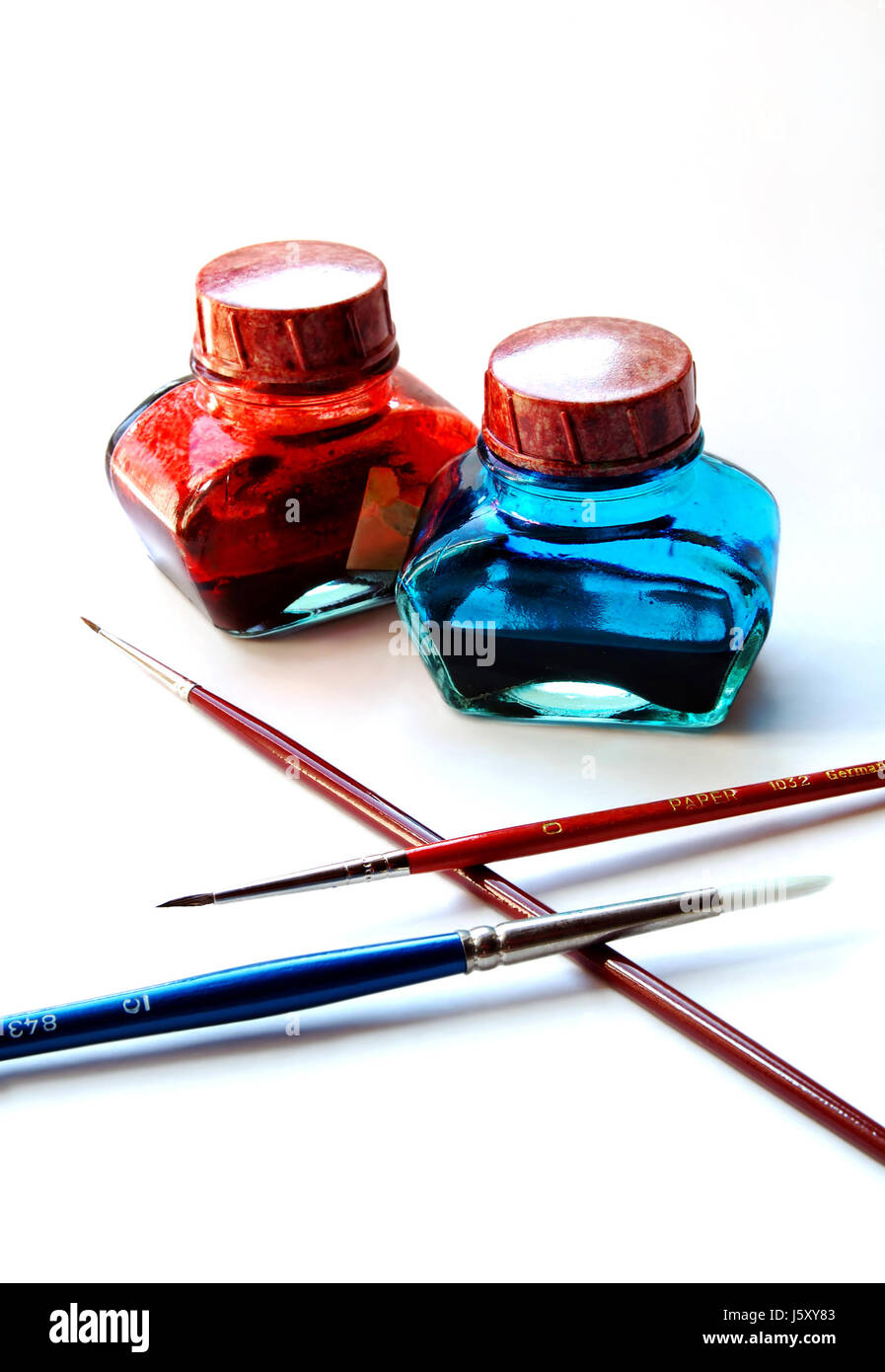 object art brush color paintbrush brushing paint blue tool object spare ...