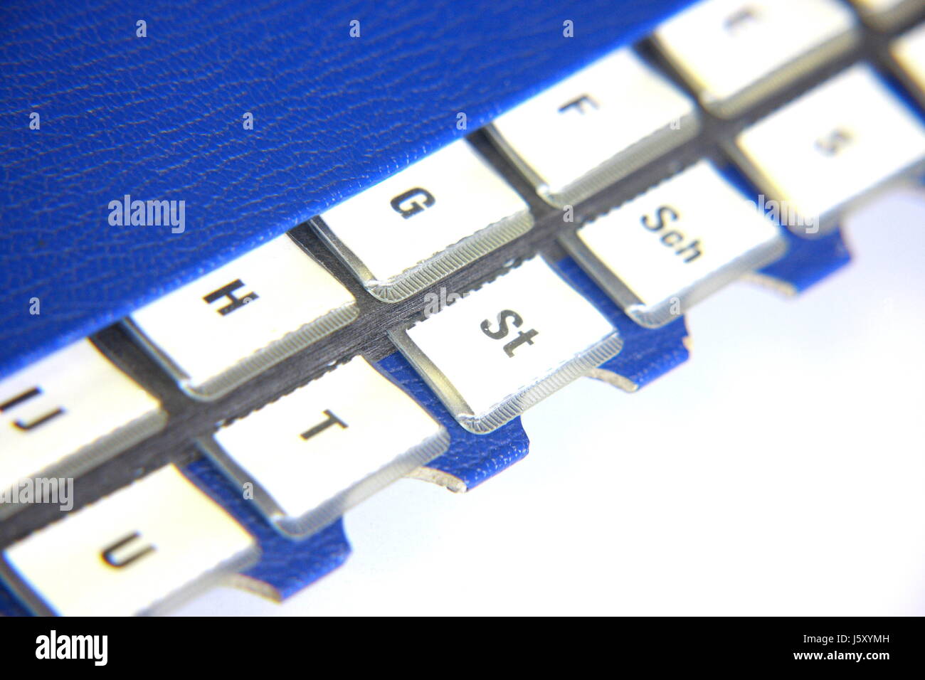 Alphabetsregister hi-res stock photography and images - Alamy