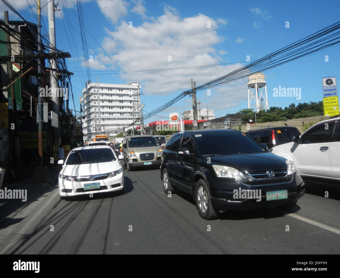 A detailed map or photograph of the intersection and surrounding areas ...