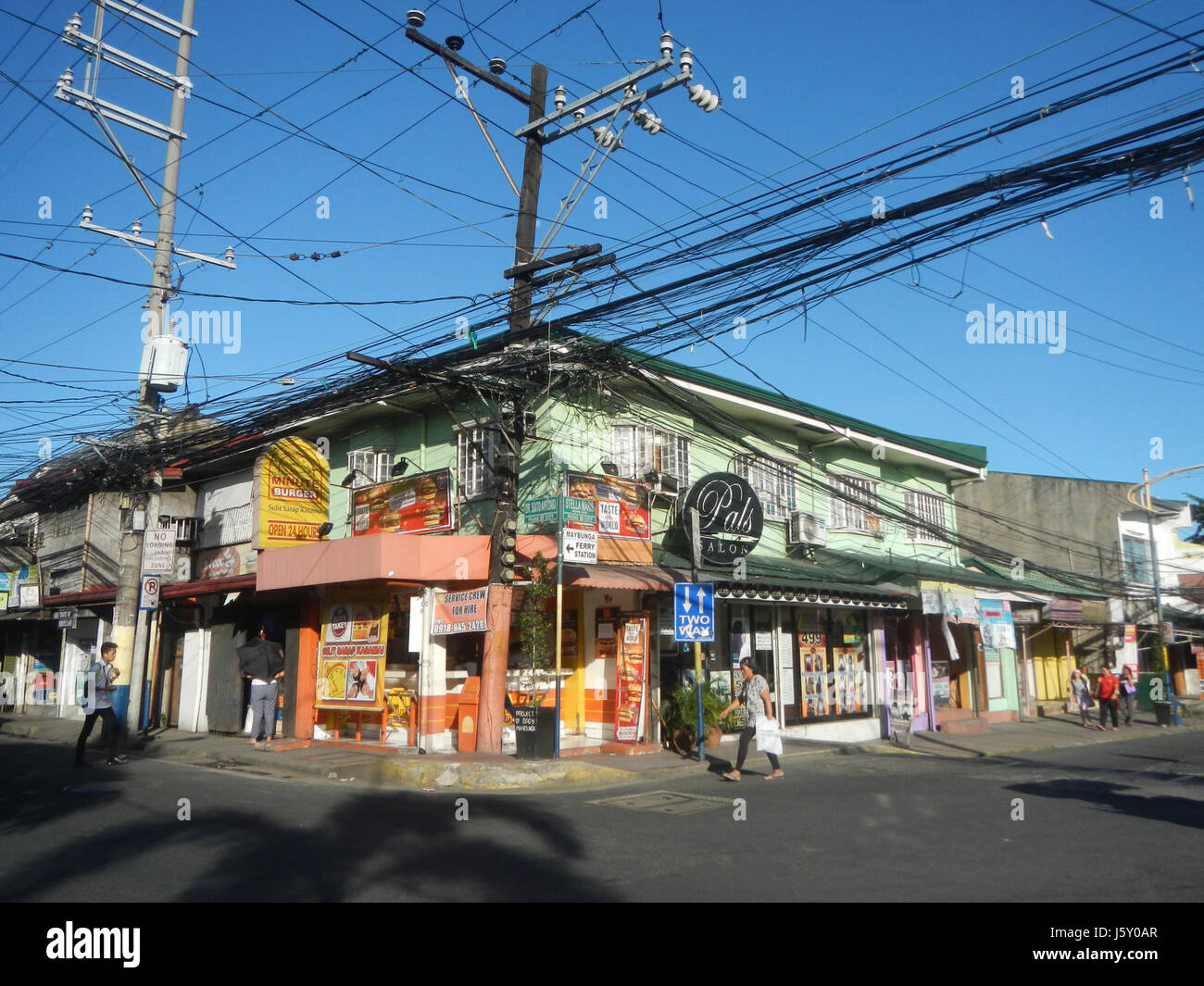 A view of the Sandoval Bridge located in Pasig City, Philippines, with ...