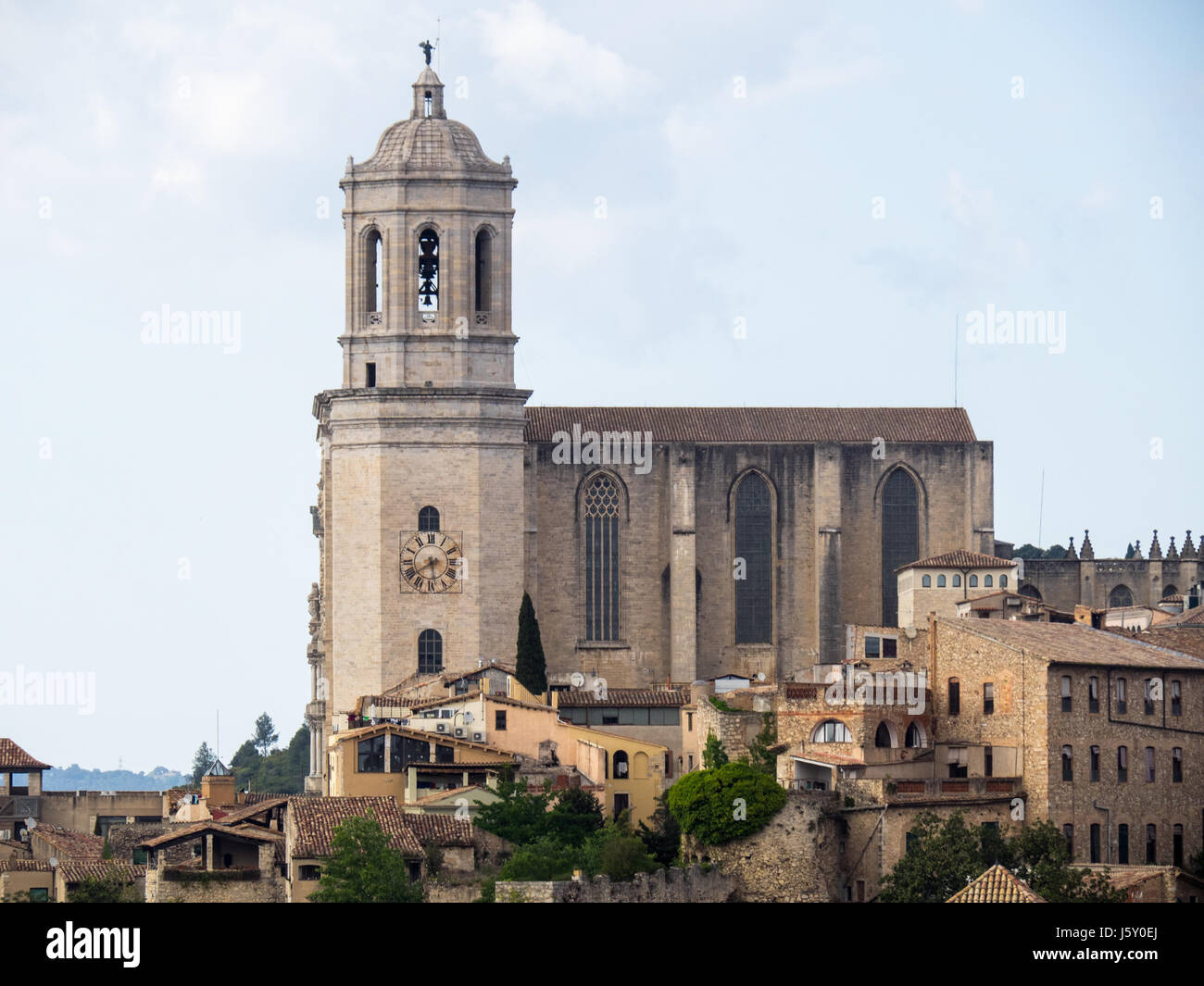 Cathedral of Saint Mary of Girona, or Girona Cathedral, girona, Spain ...