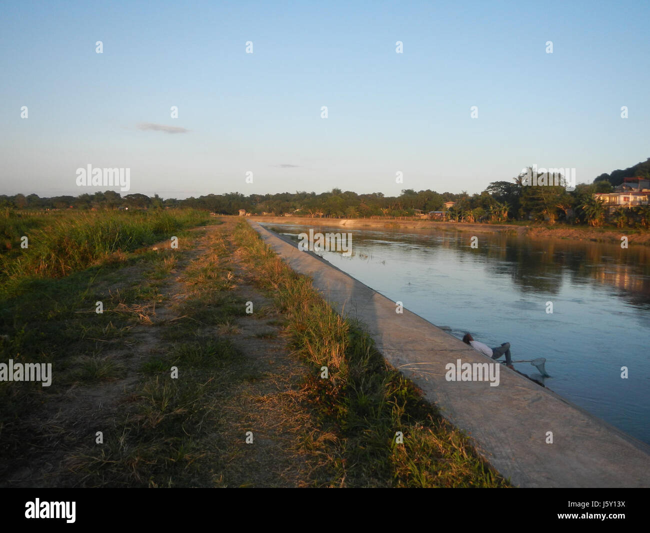 This image shows a riprap construction project along the Angat ...