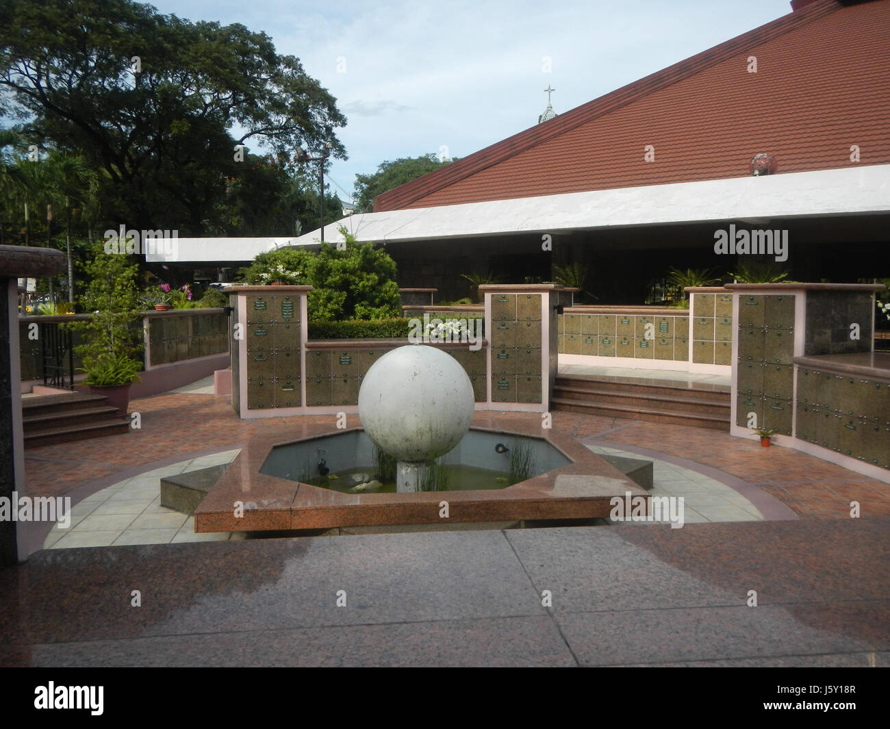 This image features the exterior of the Santa Maria Della Strada Parish ...