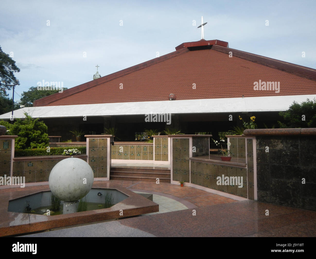 This exterior view of the Santa Maria Della Strada Parish Church ...