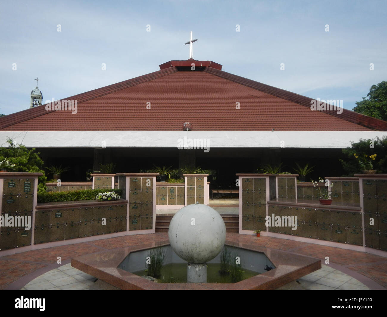 The exterior of the Santa Maria Della Strada Parish Church, located on ...