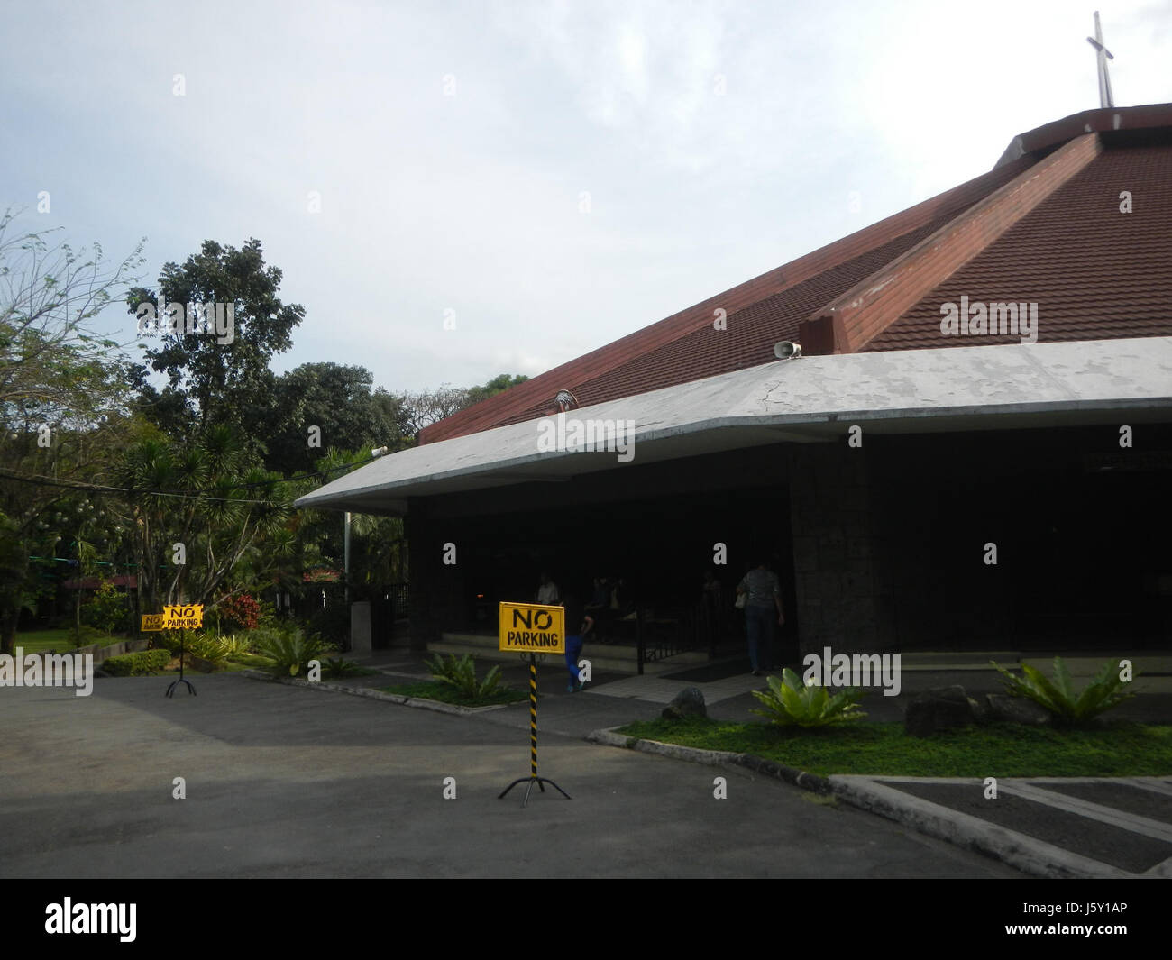 The exterior view of the Santa Maria Della Strada Parish Church ...