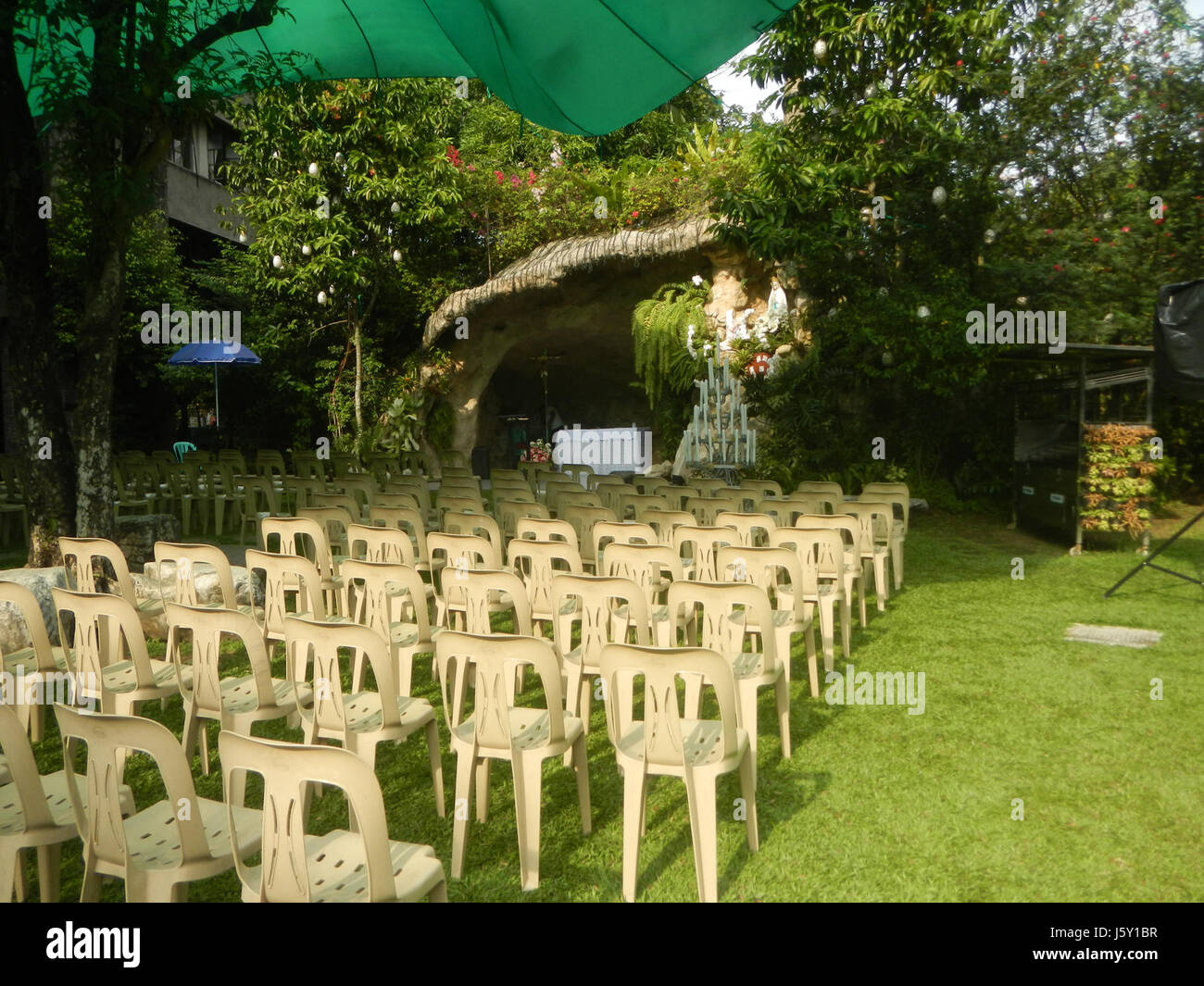 The exterior view of the Santa Maria Della Strada Parish Church ...