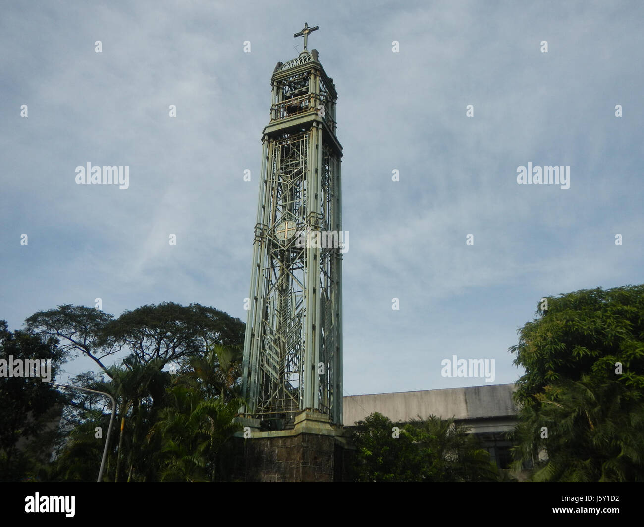 The exterior of the Santa Maria Della Strada Parish Church in Pansol ...
