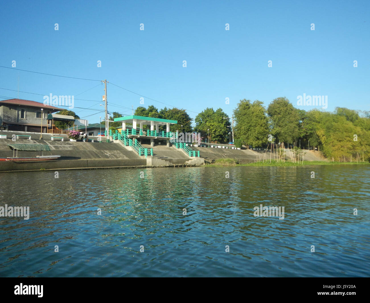 This image depicts riprap construction along the riverbanks of Pulilan ...