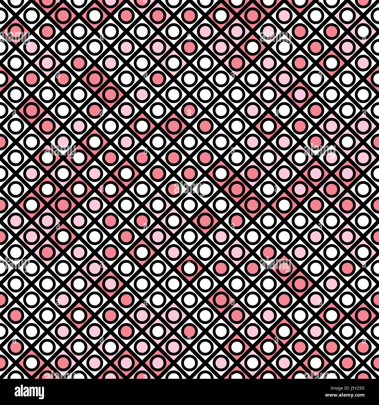 Decorative Geometric Shapes Tiling Monochrome Trendy Irregular Pattern Abstract Background