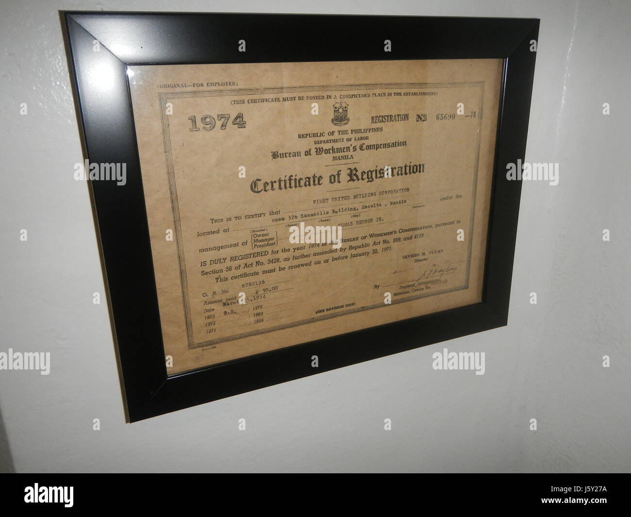 The First United Building, located in Escolta, Binondo, Manila, houses ...