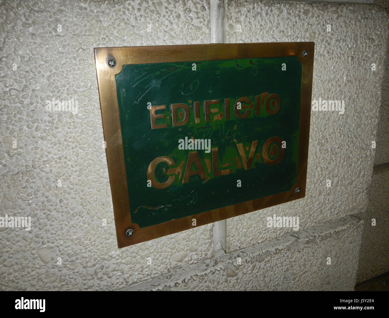 An interior view of the Edificio Calvo, built in 1938, showcasing the ...