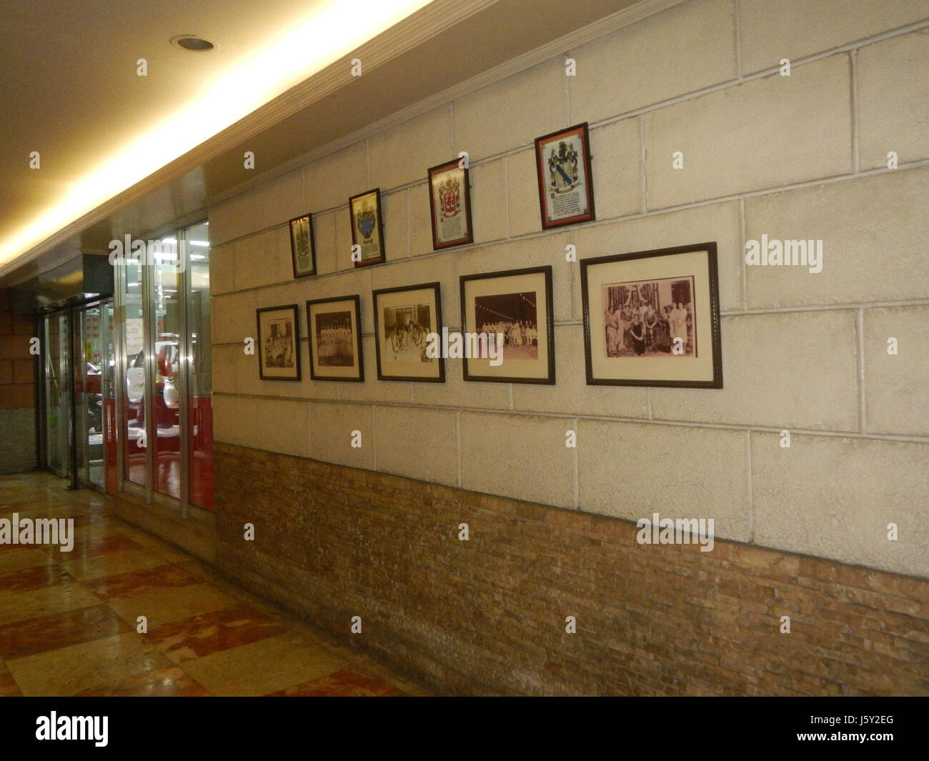 This photograph shows the interior of the Edificio Calvo, a historic ...
