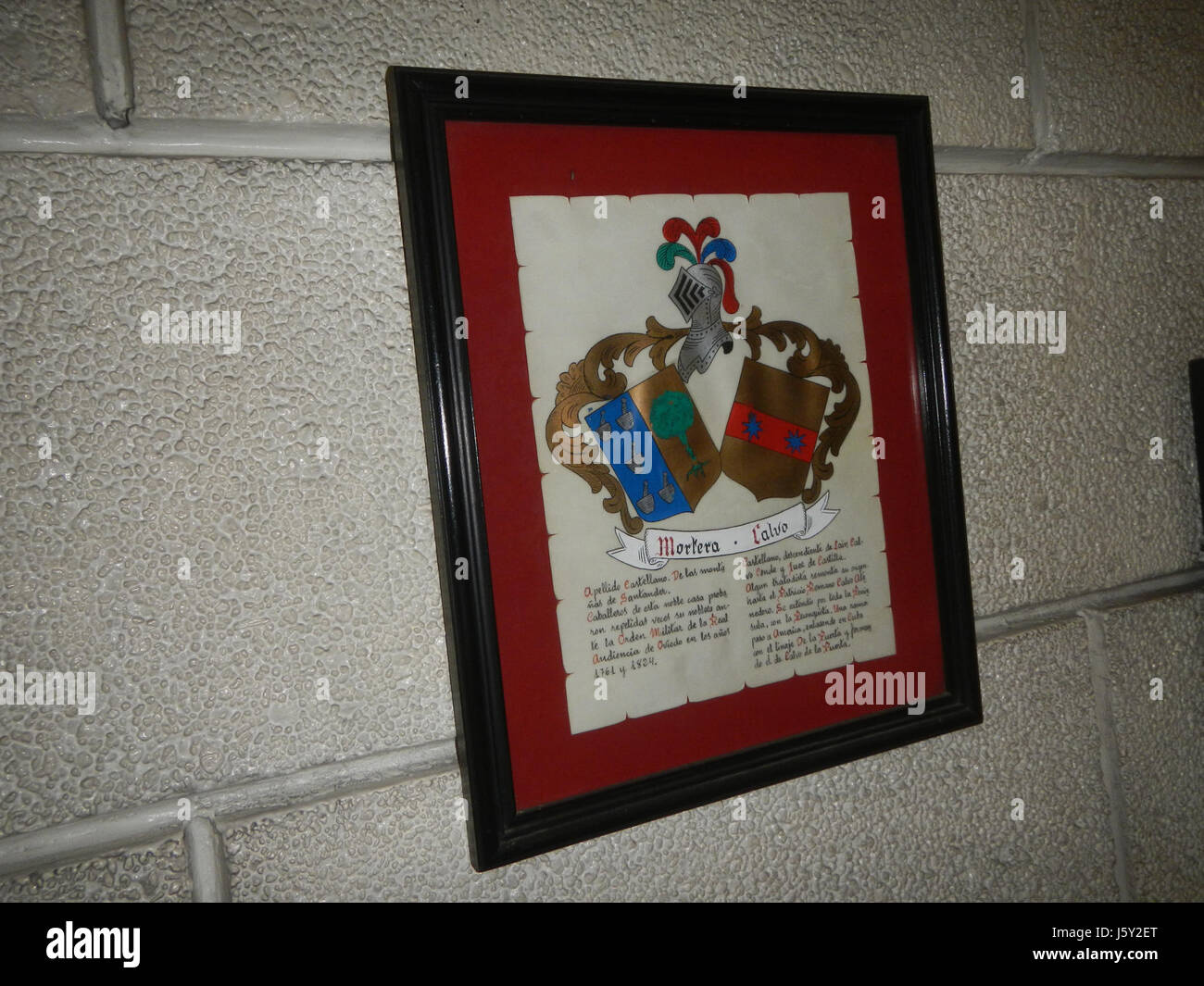 A photograph showing the interior of the Edificio Calvo, a building ...