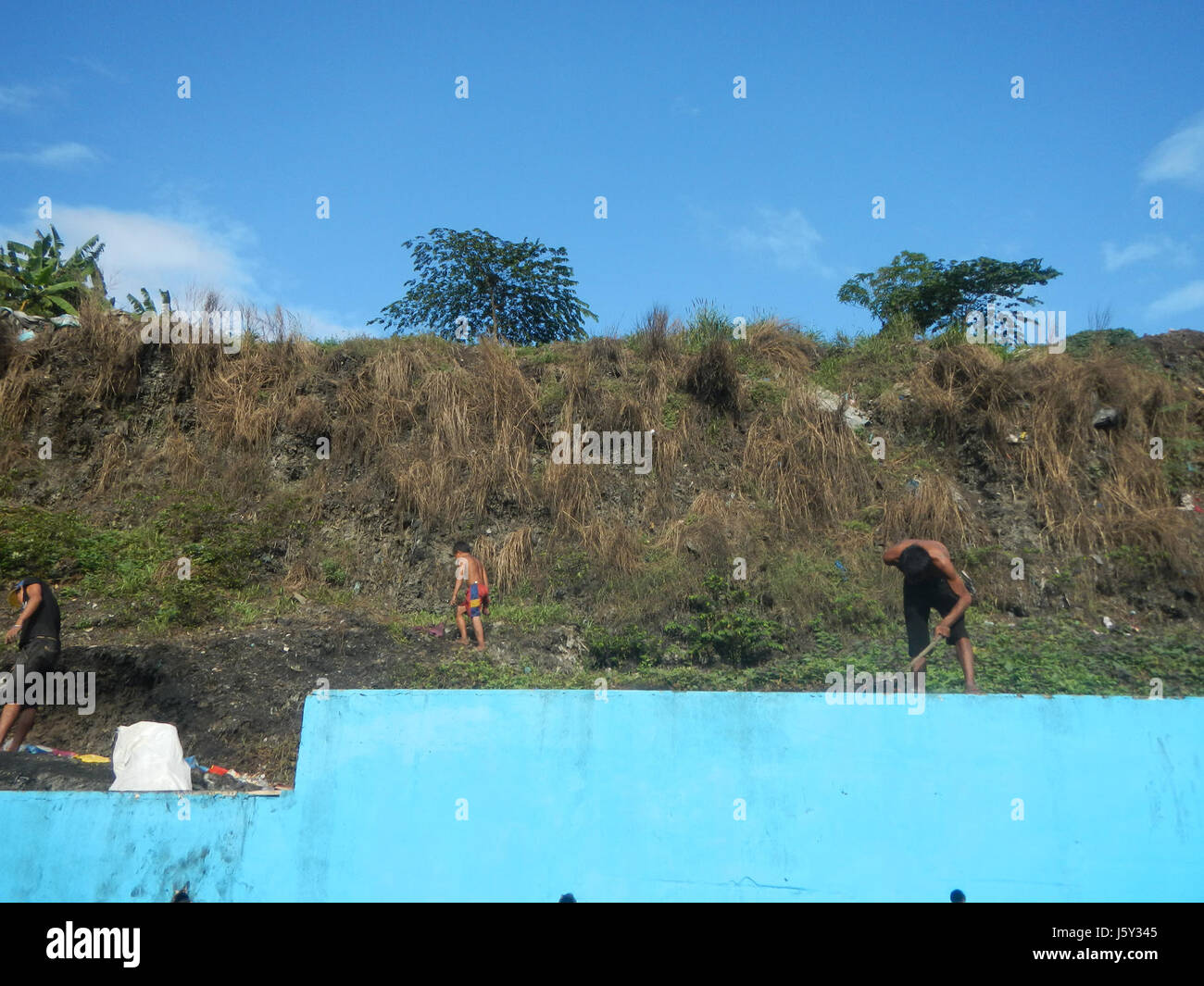 A photograph of the Barangay 128 area in Tondo, Manila, specifically ...
