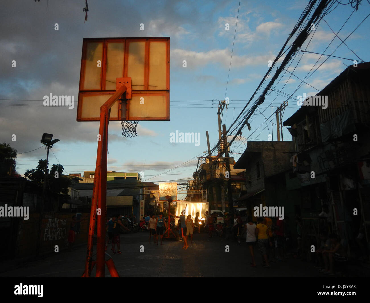 01016 Pedestrian footbridge C-9 Capulong Marcos Road Tondo Manila Stock ...