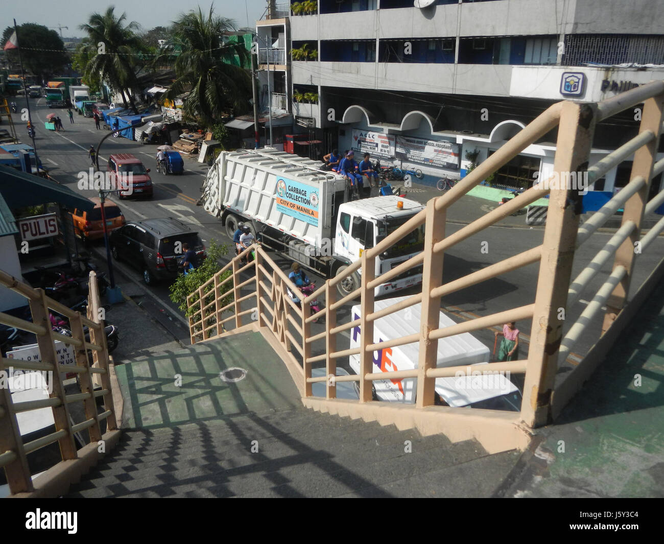 0041 Pedestrian footbridge AMA ACLC Puregold Tayuman Juan Luna Bridge ...