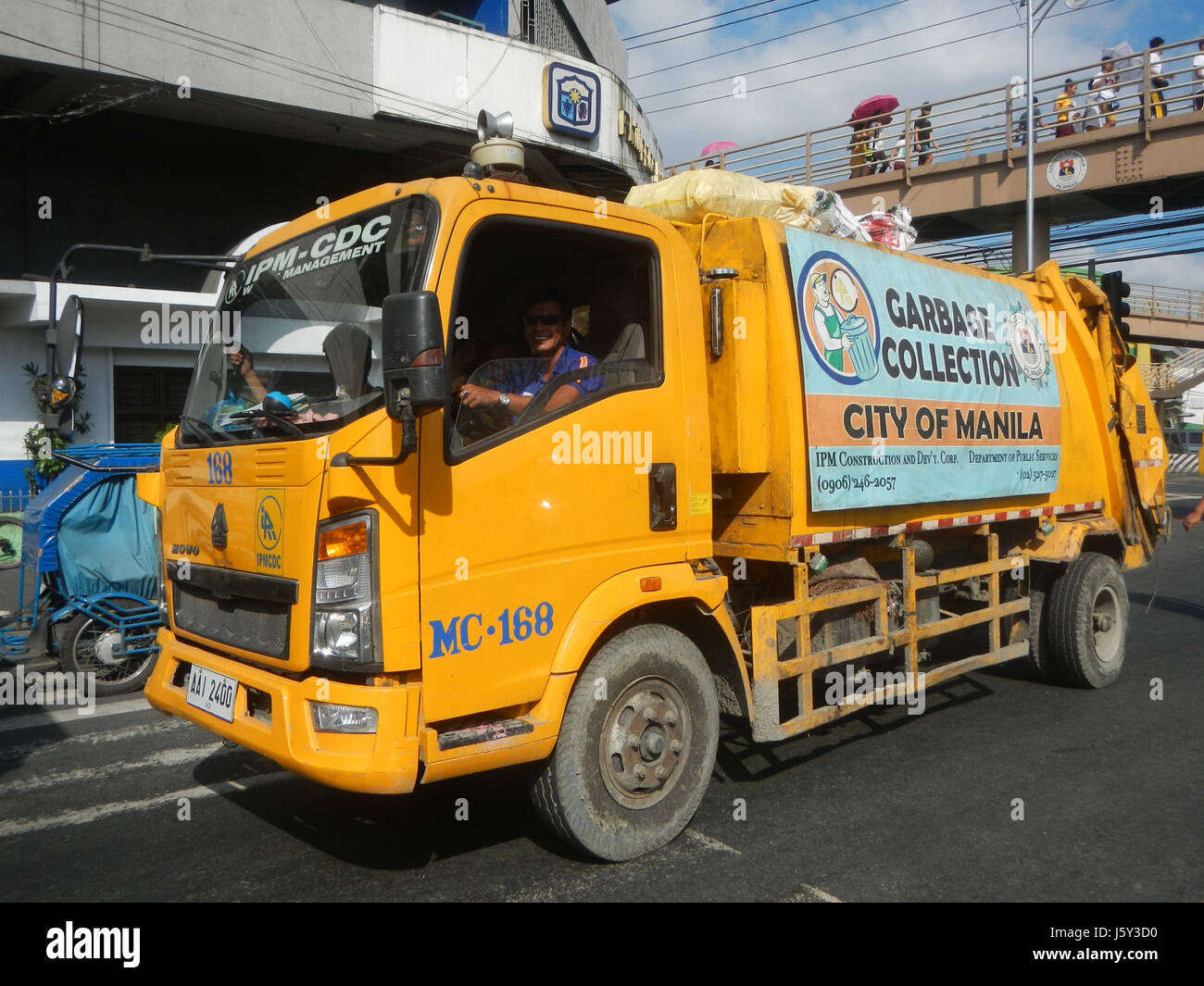 This image depicts a pedestrian footbridge connecting key locations in ...
