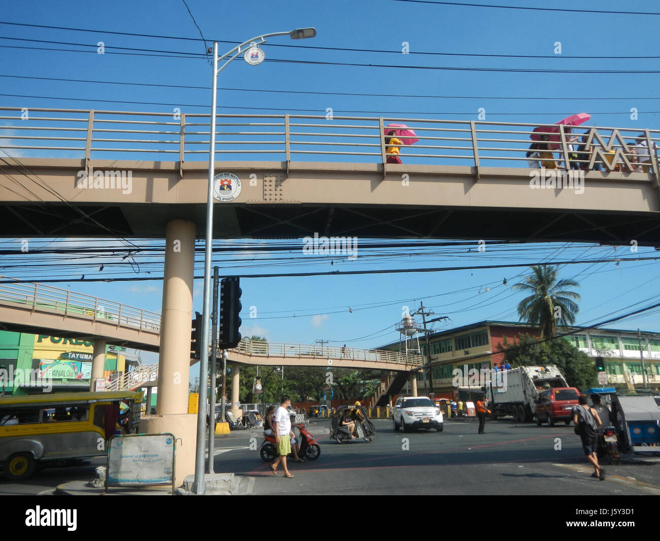 This image captures the Pedestrian footbridge connecting key locations ...