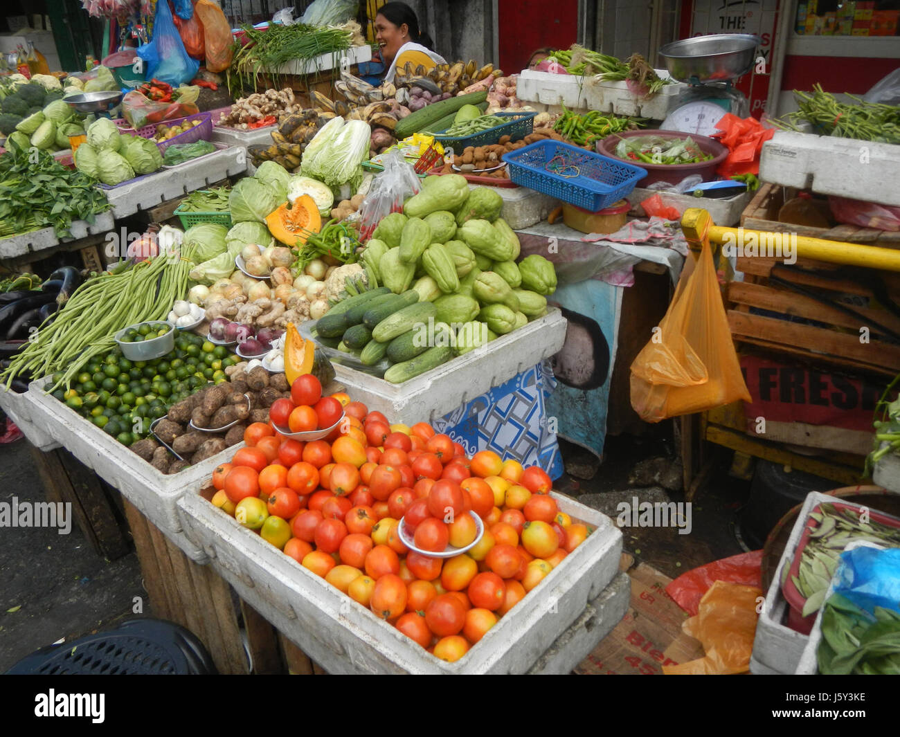 A view of the New Pritil Public Market located on Juan Luna Herbosa ...