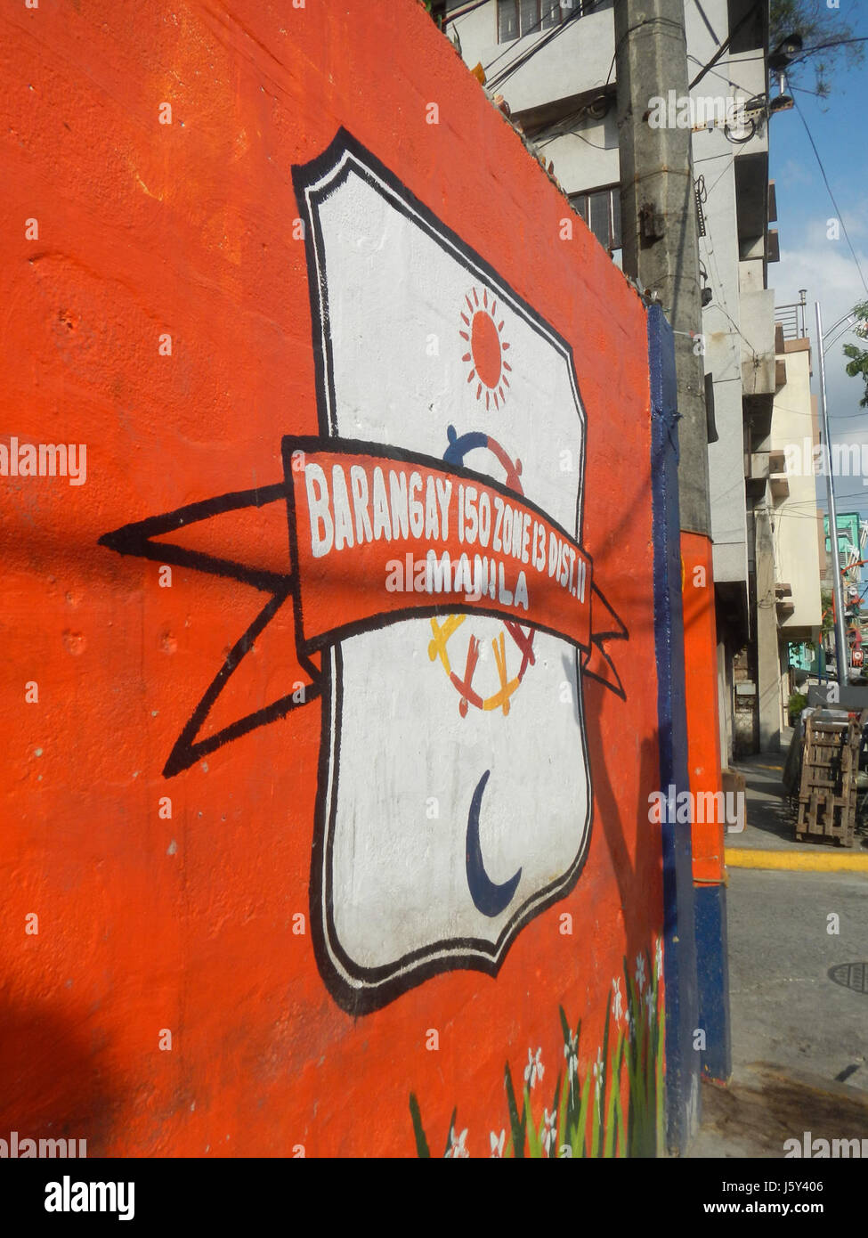 The C-16 Road in Tondo, Manila, includes key infrastructure like ...