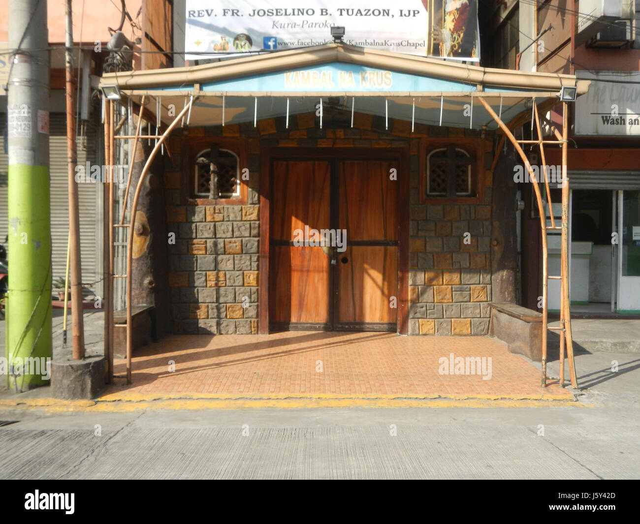 This refers to the Kambal na Krus Chapel located in Raxabago, Barangay ...