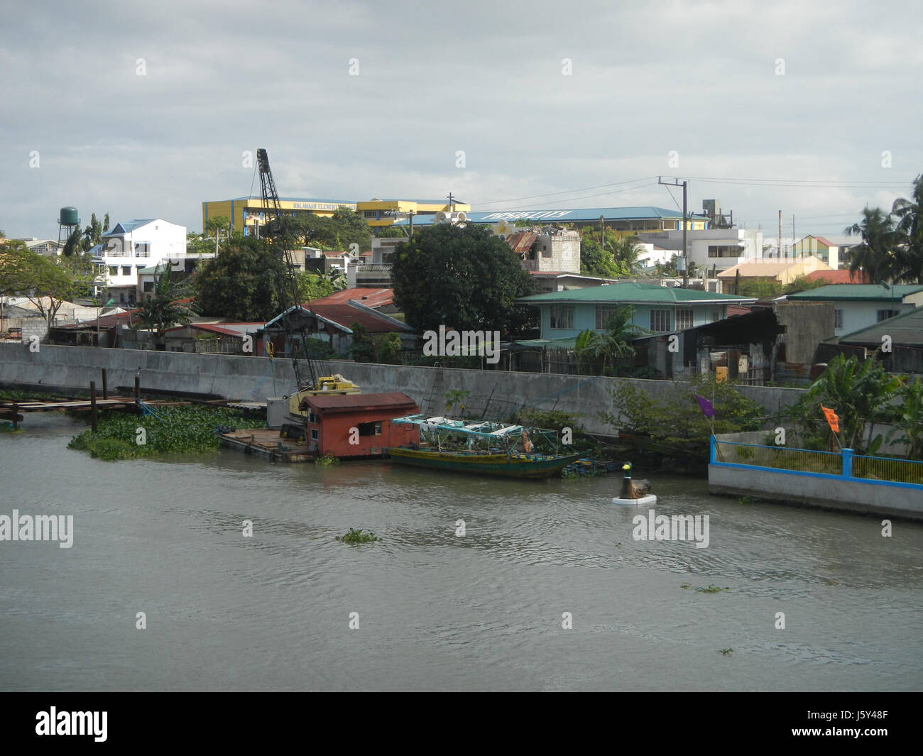The Kalawaan Bambang Bridge spans the river in Pasig City, connecting ...