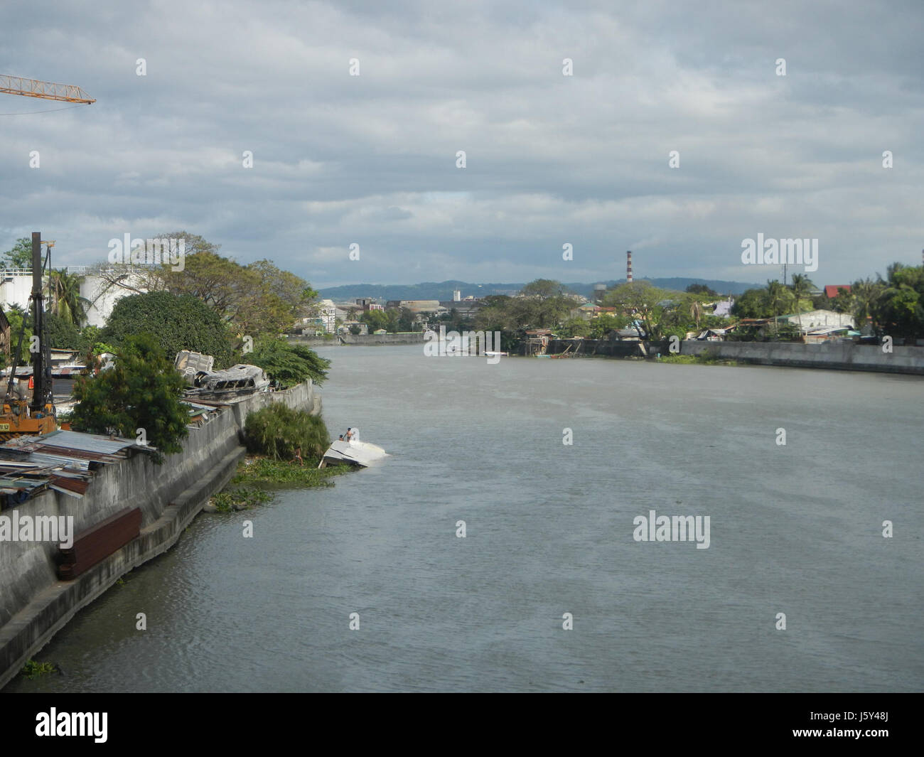 The image shows the Kalawaan Bambang Bridge, located in Pasig City ...