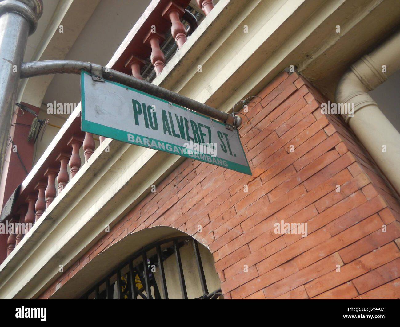 The Kalawaan Bambang Bridge spans the river in Pasig City, Philippines ...