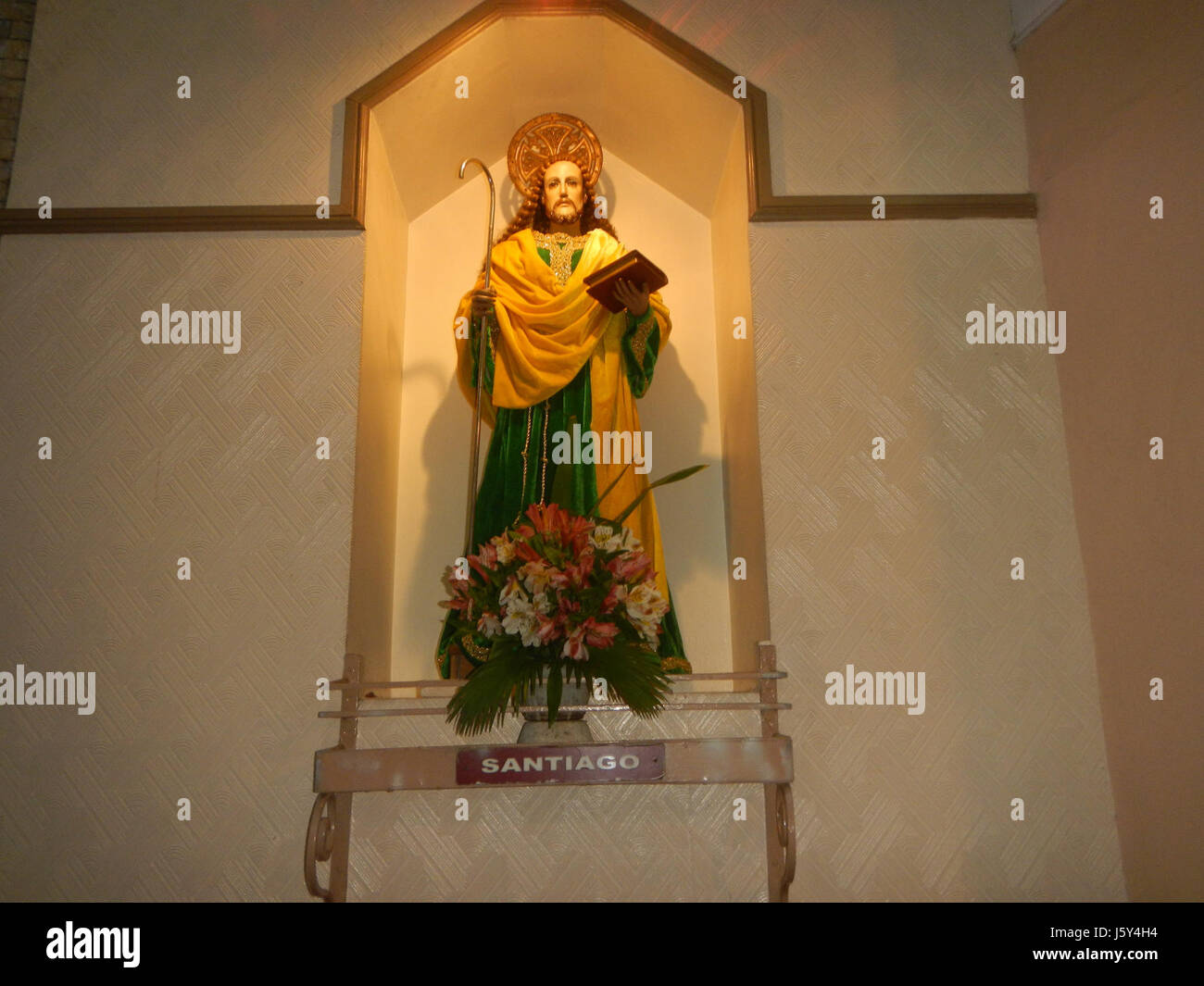 This image shows the interior of the San Felipe and San Tiago churches ...