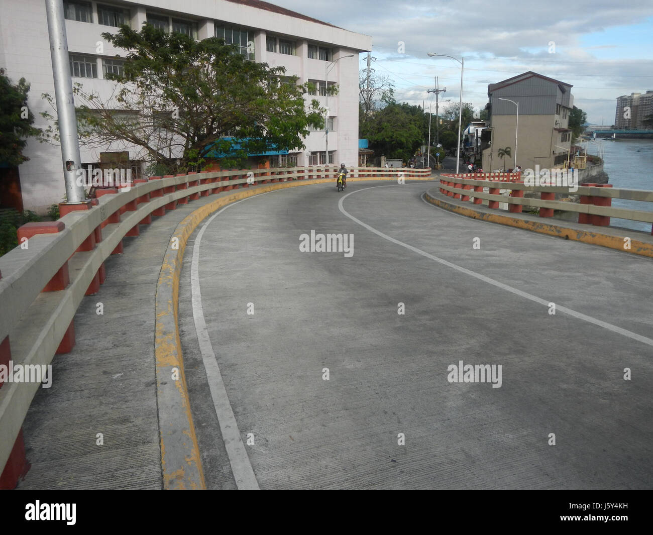 This image shows the flood control project at Sumilang Buting Bridge in ...