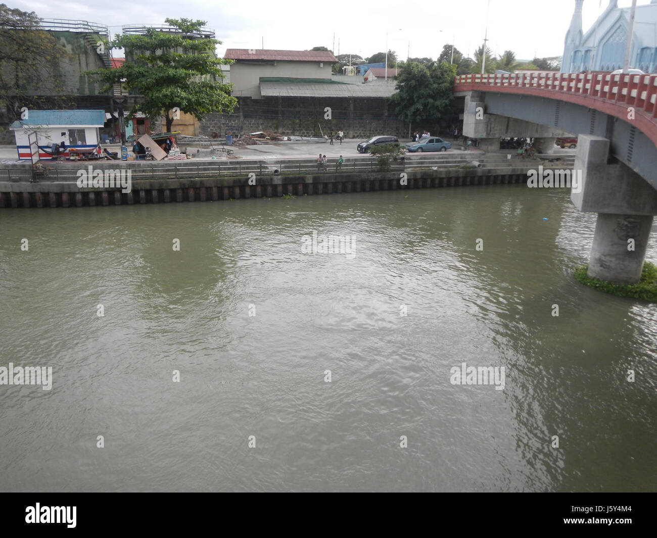 The flood control project at the Sumilang Buting Bridge in Pasig City focuses on managing water ...