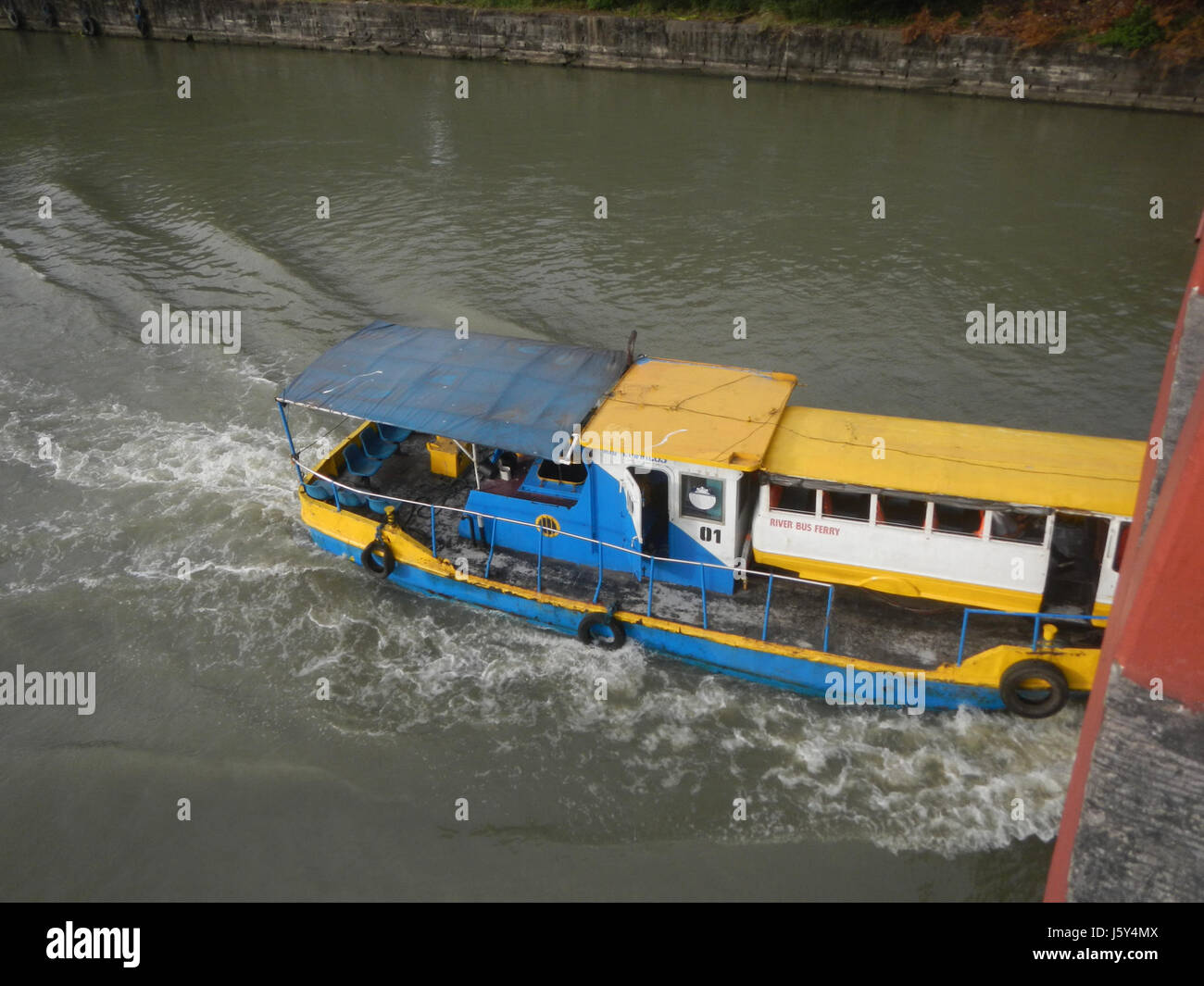 This image depicts a flood control project near the Sumilang Buting ...