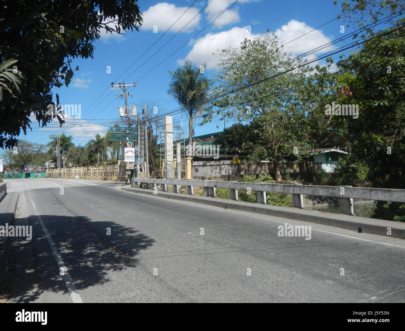 This photograph depicts the Sabang-Baliuag Boundary Bridge in Bulacan ...