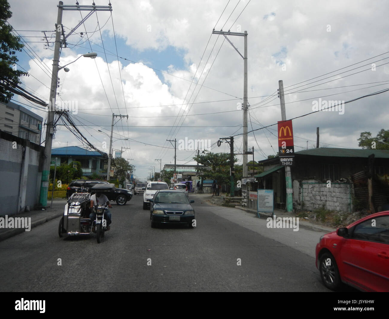 A photograph capturing the intersection of multiple streets in Angeles ...