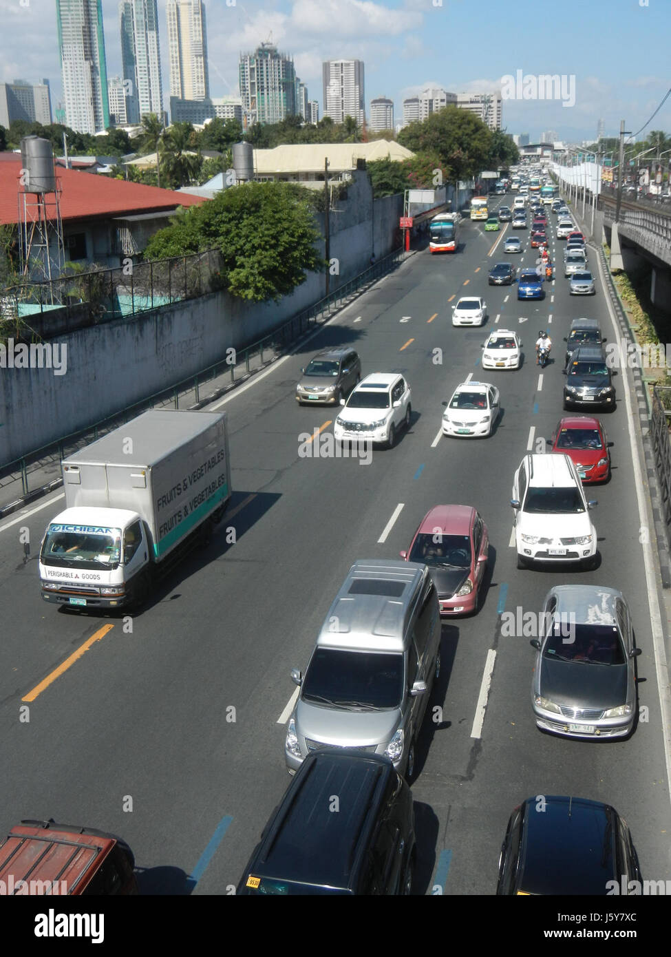 A key interchange located at the Magallanes MRT Station in Makati City ...