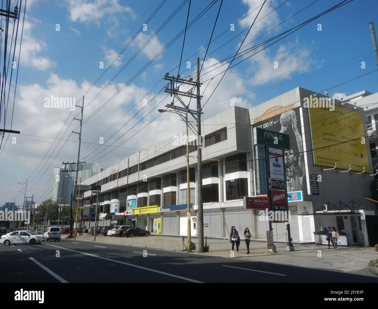 A reference to the infrastructure in Makati City, particularly the box ...