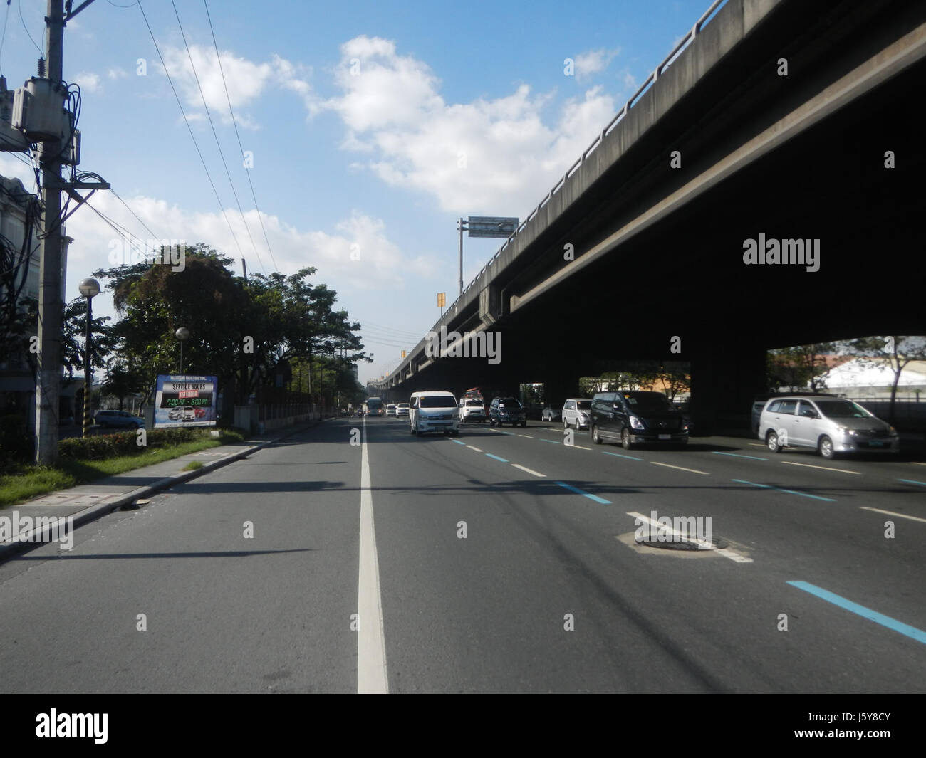 This image depicts the South Luzon Expressway (SLEX) and Metro Manila ...